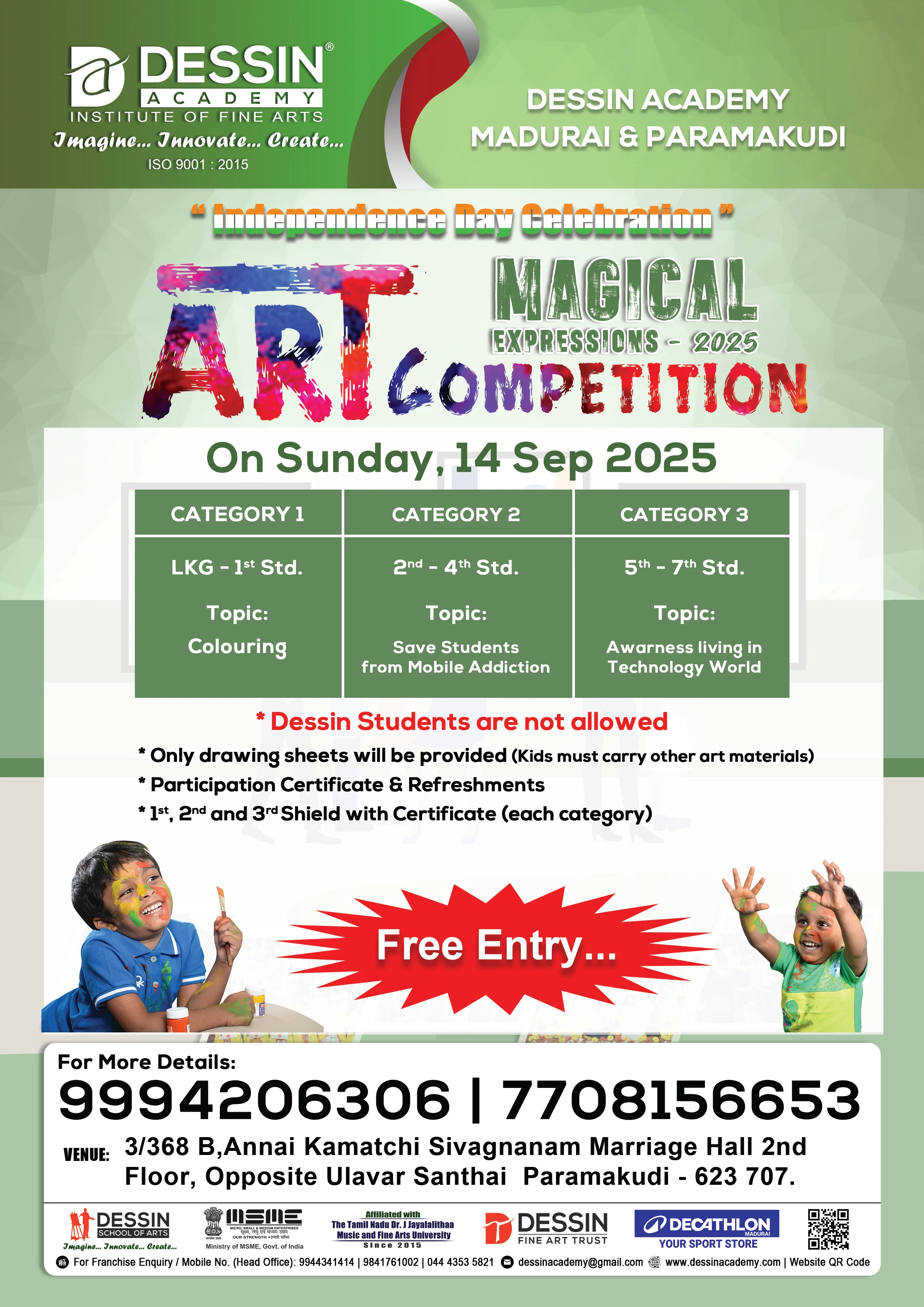 Dessin Academy, Drawing & Painting Competition in Paramakudi ...