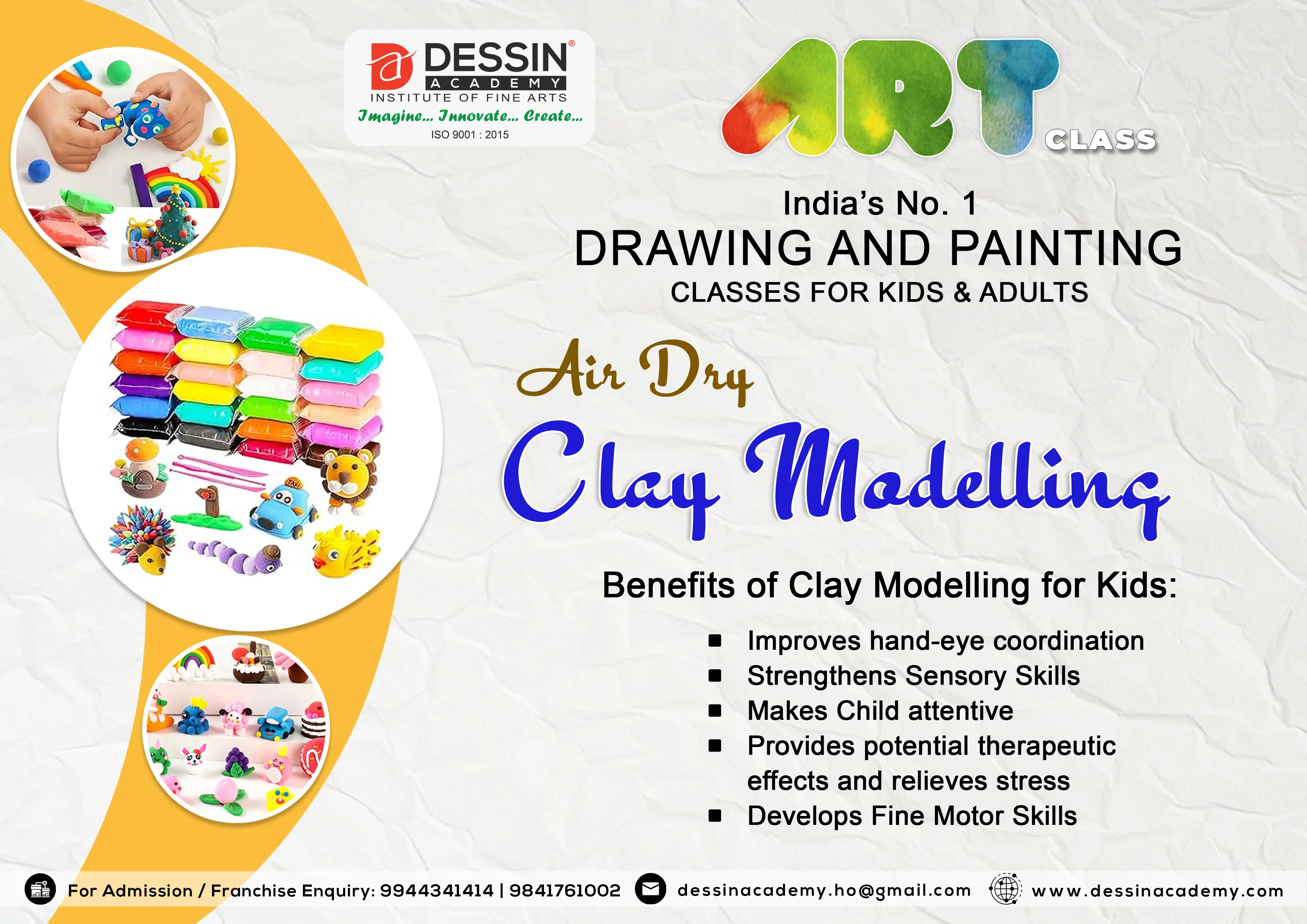 Clay Modelling - Offline, Online, Part-Time, weekend, Admission open for the Year 2026, Clay ...
